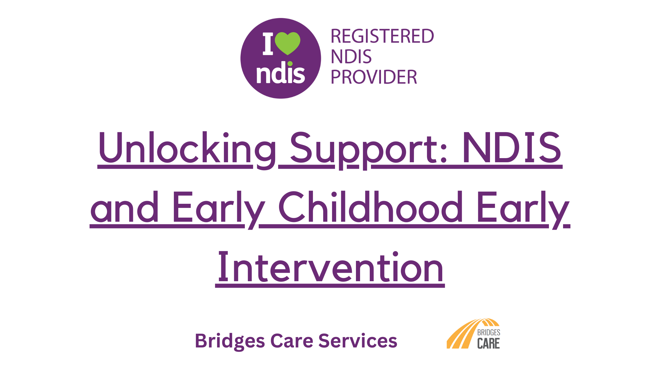 Unlocking Support: NDIS and Early Childhood Early Intervention ...